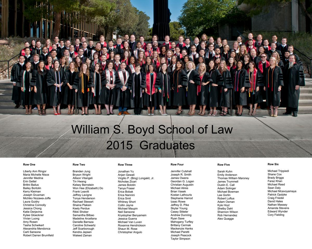 Commencement Photos | William S. Boyd School of Law